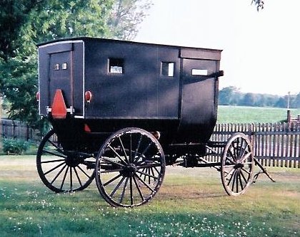 Amish Family Storm Buggy Used